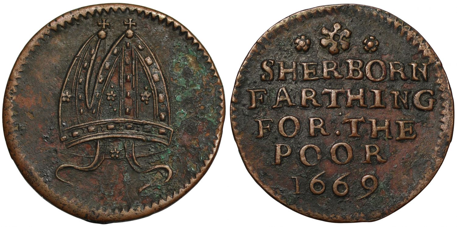 Dorset 17th century Token, Sherborne, Farthing, 1669