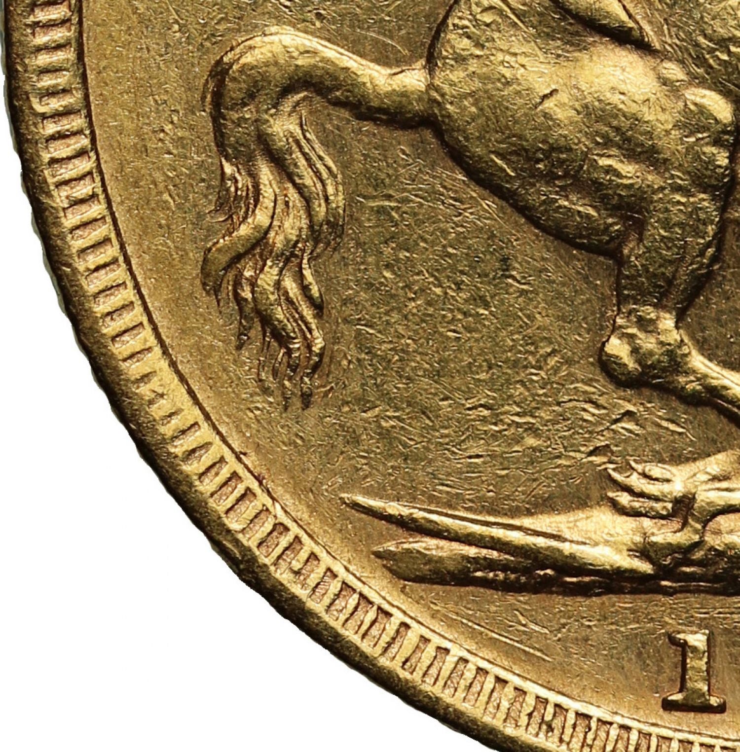 Sovereign 1891 London, short tail (DISH L14)