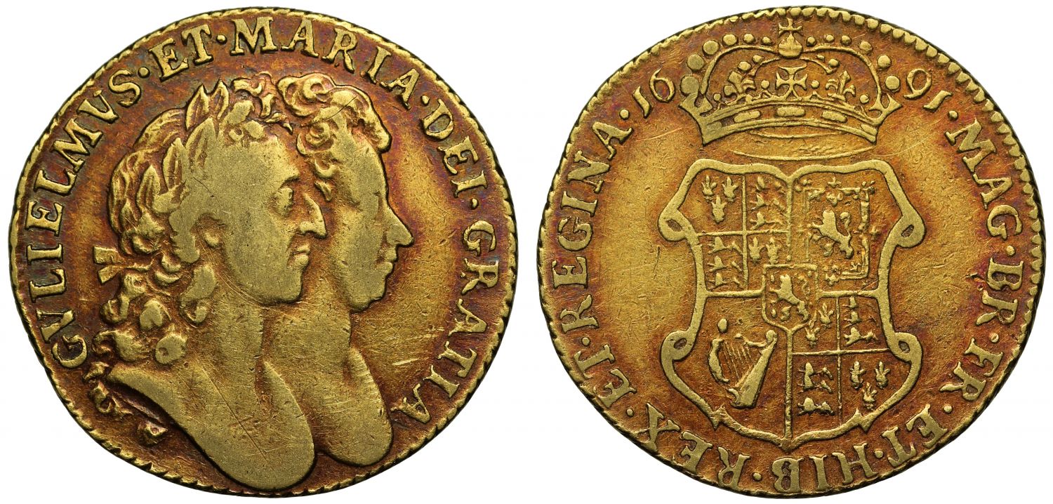 William and Mary 1691 Guinea