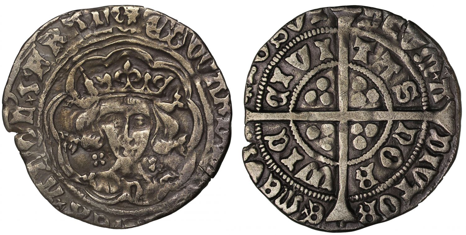 Edward IV first reign, Groat, Norwich Mint, mm sun, quatrefoils at nec