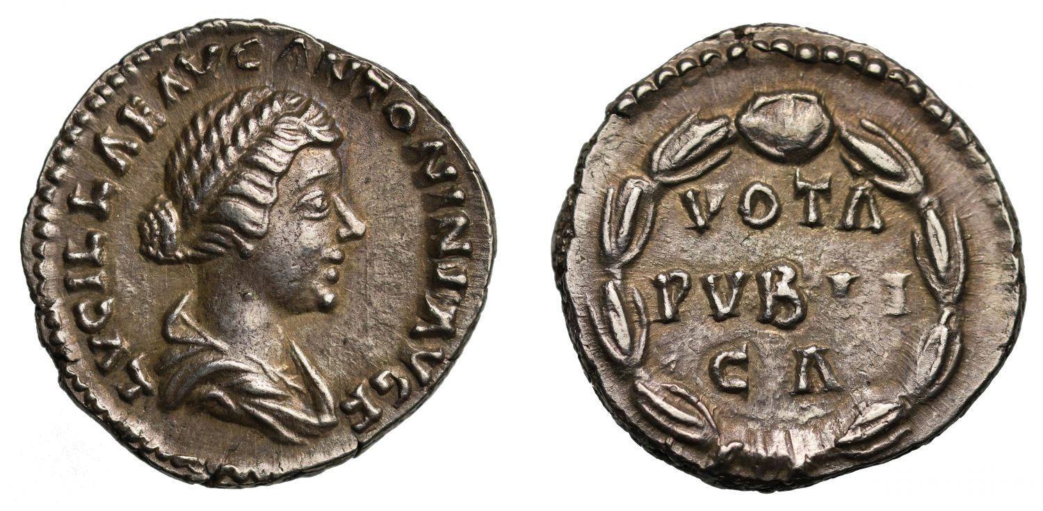 Lucilla, silver Denarius.